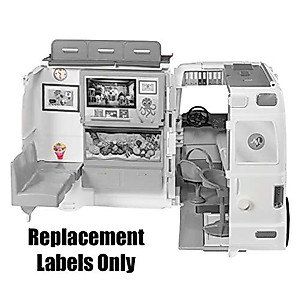 Fisher-Pric e Replacement Stickers for Barbie Care Clinic ~ Barbie Doll Playset FRM19 Barbie Care Clinic ~ Replacment Labels ~ Sheet D ~ Stickers 24-28, 40,43,44 and 47