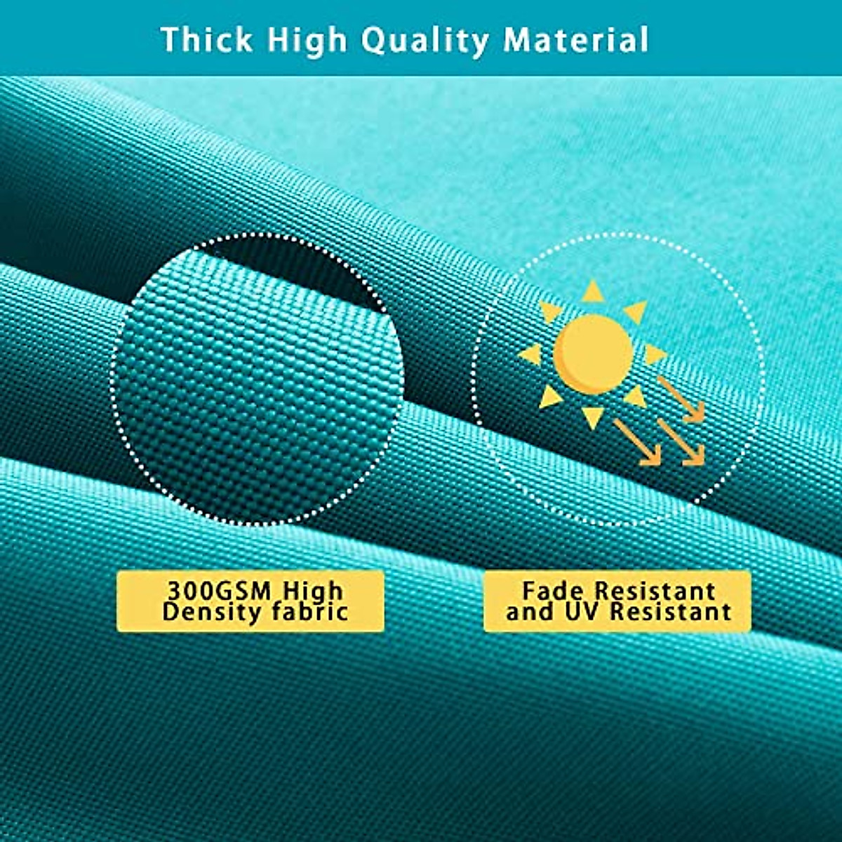 idee-home Patio Chair Cushion for Outdoor Furniture 22x22x4 in, Outdoor Seat Cushion Replacement Patio Seat Cushions Chair Pad with Ties, Outdoor Chair Cushion Set of 2 Waterproof Swing Cushion