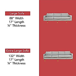 LAMINET Deluxe Extra Thick Sagging Furniture Cushion Support Insert| Seat Saver| New and Improved| Extend The Life of Your Sofa| 60% Thicker - Sofa - 17" L x 66" W