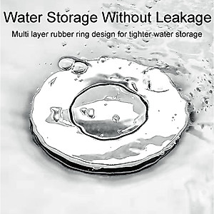 iJiGui Bathroom Sink Plug, Universal Pop up Bathroom Sink Plug, Sink Drain Plug Suitable for Bathtub, Kitchen, Wash Basin(for 32-42mm Drain Hole)