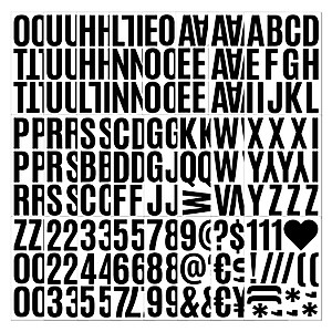 24 Sheets 3000 Pieces 1 inch 12 Colors Self Adhesive Vinyl Letter Number Stickers Kit, Mailbox Numbers Sticker for Mailbox, Alphabet Number Stickers, Decals for Sign, Kitchen,Door, Business, Address