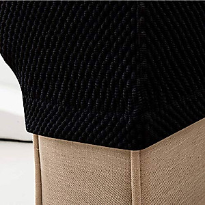 TVPFM Sofa Armrest Cover,Stretch Arm Cover Armchair Slipcover Furniture Protector for Sofa Chair Recliner Couch Set of 2-Black
