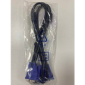 ENUODA Blue VGA Cable 15 Pin Male to Male Plug Computer Monitor Cable Wire Cord，4.9 Feet