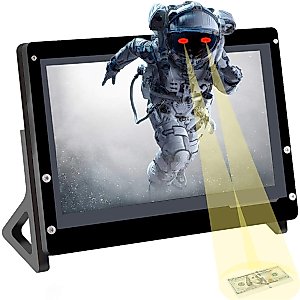 DORHEA for Raspberry Pi 7" Touch Screen Monitor Module 7 inch IPS Display Portable Touchscreen Computer 1024X600 Game Monitor for Pi 4/3/2/ Zero/B B+,Support Raspbian Ubuntu Xbox /PS4 /Mac iOS/Win10