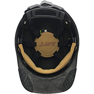 DAX Actual Carbon Fiber Cap Style Hard Hat - Matte Black
