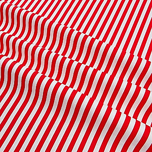 Stripe 1/4 Inch Color Red, Fabric by the Yard