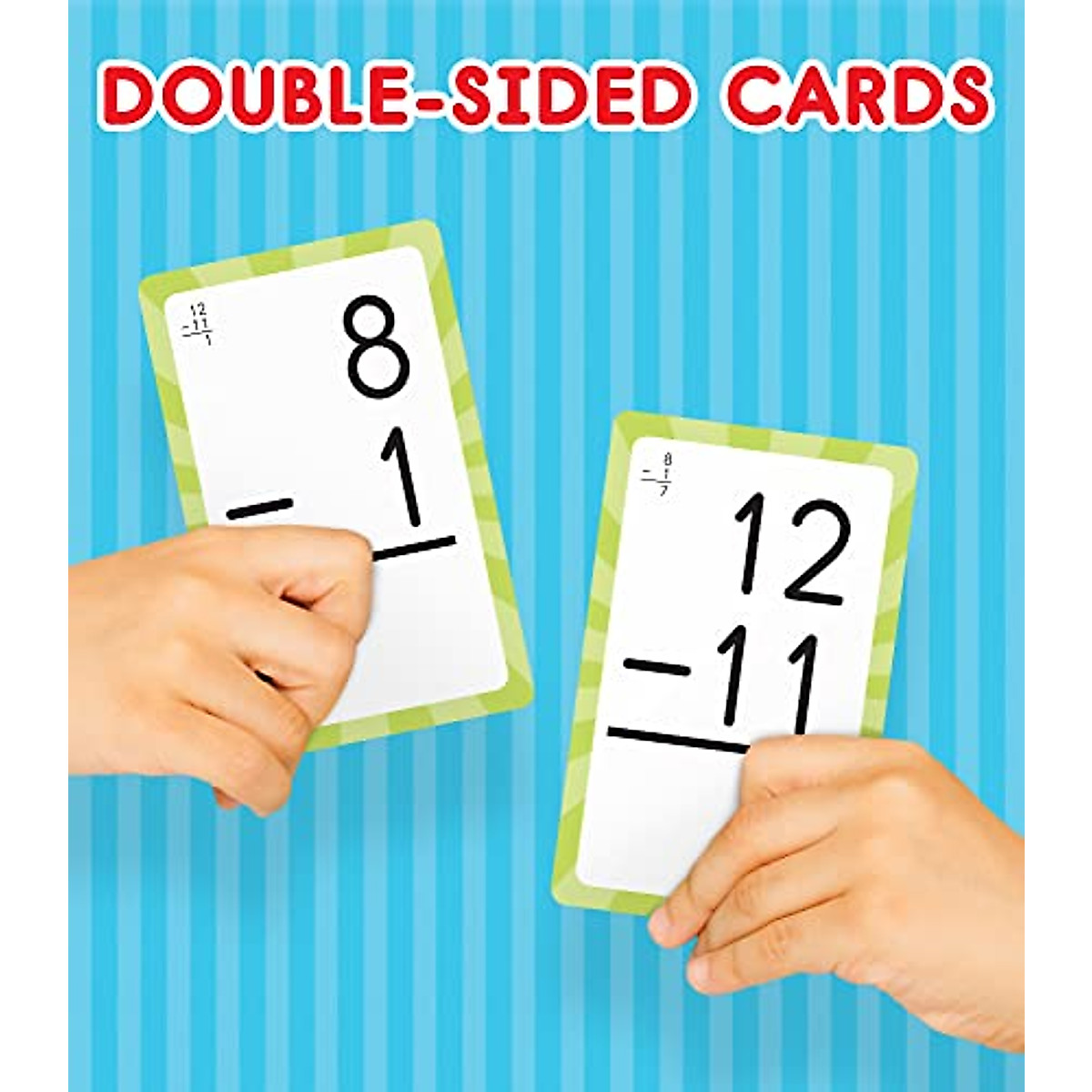 Carson Dellosa 4-Pack Math Flash Cards for Kids Ages 4-8, 211 Addition and Subtraction Flash Cards and Multiplication and Division Flash Cards for Kindergarten, 1st, 2nd, 3rd, 4th, 5th & 6th Grade