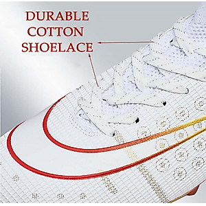 HESBITEUL Soccer Shoes Kids Boys FG Cleats/TF Professional Training Girls Football Shoes for Men