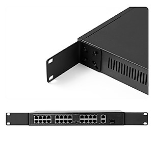 MokerLink Rack Mount Kit for 12.6 inch Switches, Adjustable Hole Distance 14-30mm, Mount a 12.6 Wide to a 19 Equipment Rack, Compatible for Netgear, Cisco, D-Link, TRENDnet, Dell 12.6 inch Products
