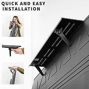 VIVO TV and Monitor Top Shelf Mounting Bracket with 24 inch Padded Platform and Rotary Clamp, Holds Small Speakers, Sound Bars, Streaming Devices, Home Decor, and More, Mount-SFTV3