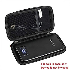 Hermitshell Travel Hard Case for GETIHU 10000mAh Power Bank Portable Charger LED Display (Not Including Power Bank) (Black 2)