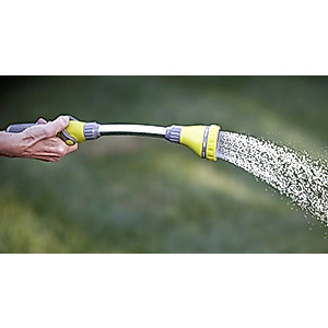 The Relaxed Gardener Watering Wand - 15" Garden Hose Nozzle Sprayer 8 Adjustable Spray Patterns and Thumb Control Shut Off Valve