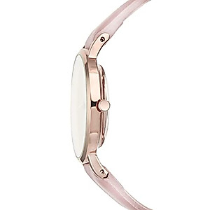 Lucky Brand Watches for Women Floral Dial with Genuine Leather Strap Quartz Movement Women's Wrist Watches Bracelet Gift for her Box Set (Rose Gold)