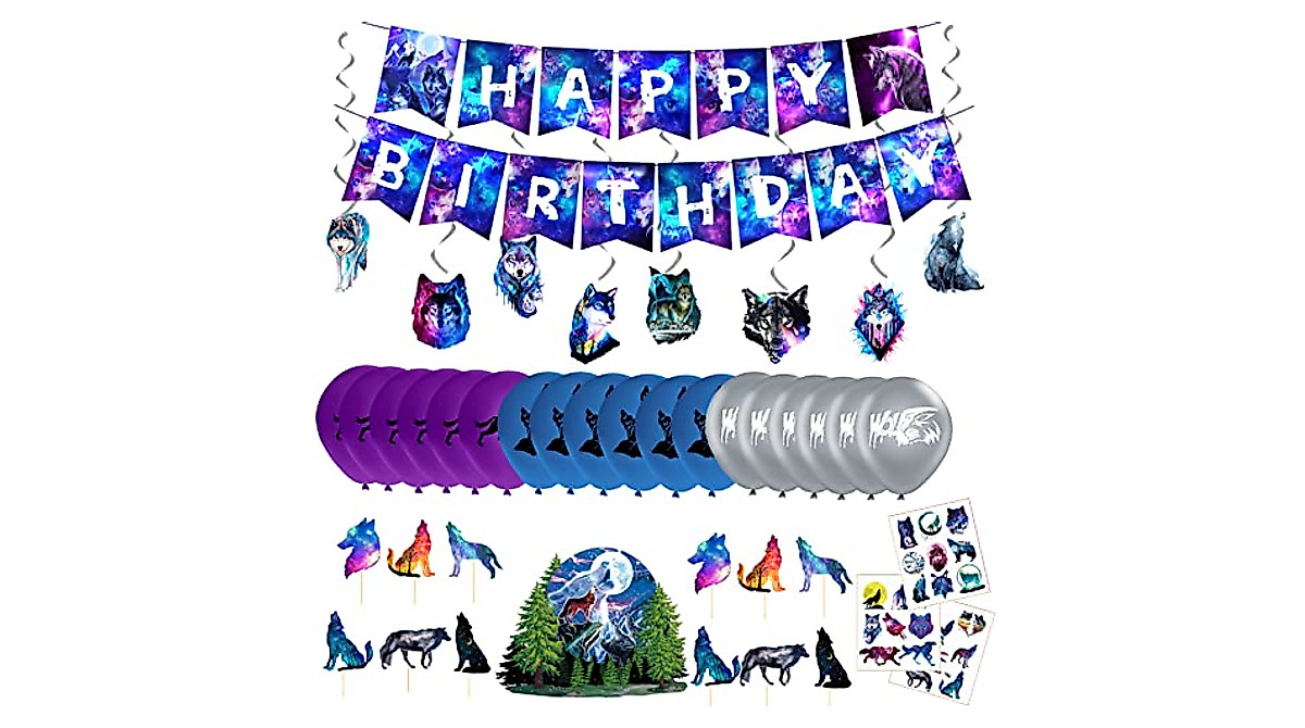 Wolf Party Decorations for Epic Birthday Celebrations