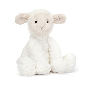 Jellycat Fuddlewuddle Lamb Stuffed Animal, Medium 9 inches | Lamp and Sheep Plush Toy | Classic Children's Gift