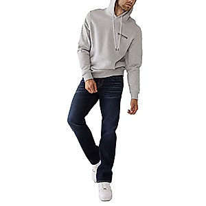 True Religion mens Ricky Straight Leg Jeans, Muddy Waters, 36W x 32L US