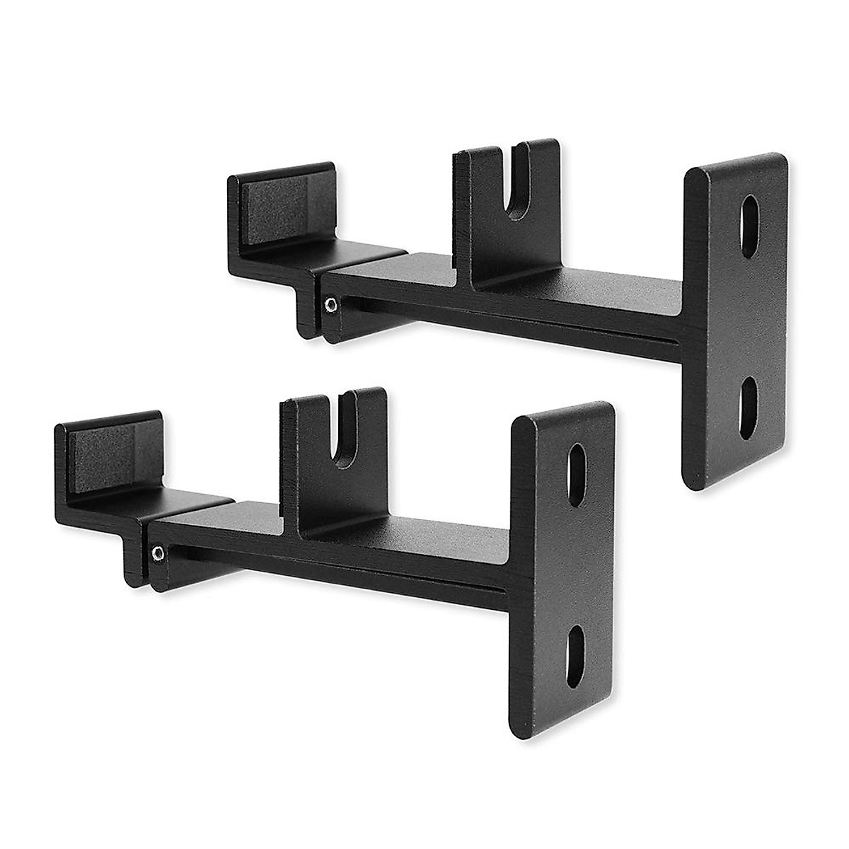 EXCEL LIFE Adjustable Soundbar Wall Mount, Universal Sound Bar Bracket for Mounting Under TV, Compatible with SONOS Samsung LG VIZIO Bose ROKU Soundbar, Black