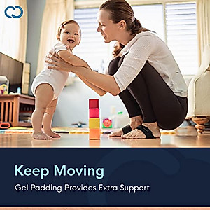 Copper Compression Adjustable Padded Arch Support - 2 Plantar Fasciitis Braces/Sleeves. Foot Care, Heel Spurs, Feet Pain Relief, Flat & Fallen Arches, High Arch, Flat Feet (1 Pair - One Size Fits All)