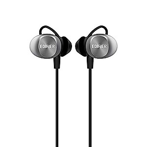Edifier W285BT Wireless Sports Headphones - Bluetooth 4.2 IPX4 Sweat Splash Proof in-Ear Earphones with AAC Support - Black
