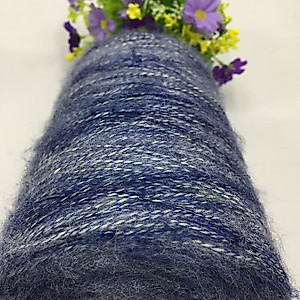 500g Cotton Yarn for Hand Knitting Wool Yarn to Knit Gradient Mohair Yarn for Crochet Line Thread DIY Sweater Shawl (Color : F)