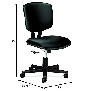 HON Volt Armless Task Chair, Black