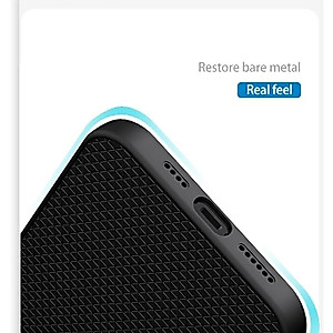 Casecious Compatible with Xiaomi Redmi Note 8 Pro Crossline Slide Grids Soft Slim TPU Cell Phone Mobile Basic Back Case Cover Black