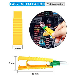 Fuses Assortment Kit - 110pcs Standard & Mini Blade Car Fuse, 2A 3A 5A 7.5A 10A 15A 20A 25A 30A 35A 40 Amp Replacement Fuses for Car RV Boat Truck SUV Automotive