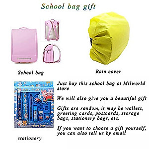 ransel randoseru girls and boys backpack japanese blue school bags Senior PU leather