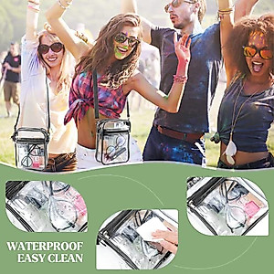 yuanming Clear Bag Stadium Approved, Crossbody Purse Clear Stadium Bags for Women