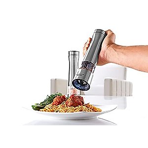 Sharper Image Illuminating Electric Salt and Pepper Mill Set