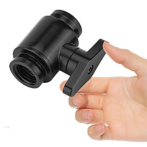 IronBuddy G1/4" Ball Valve Water Shutoff Valve Water Stop Valve for PC Water Cooling System (Black Handle)