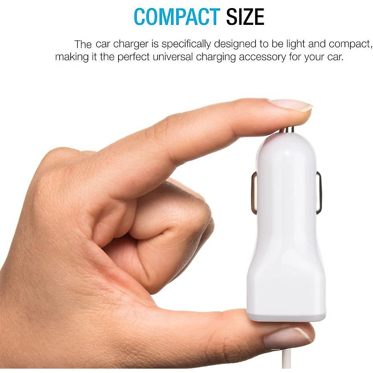 iPhone Car Charger, [Apple MFI Certified] Car Charger for iPhone 14, 13, 12, 11, X, XR, XS, Pro, 8 Plus, 7 Plus, Pro Max, iPad Pro, Air 4, Mini with Extra USB Port