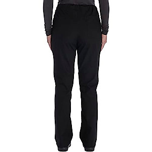 Vital Threads Men and Women Scrubs Set V-Neck Top & Drawstring Pant, VT501C, M, Black