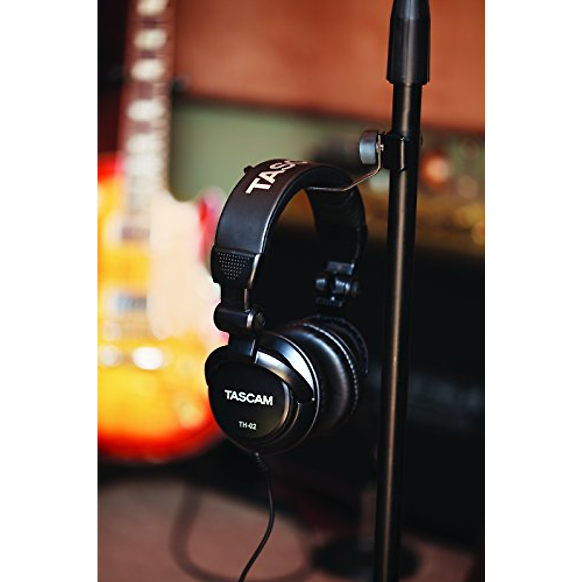 Tascam TH-02 Closed Back Studio Headphones, Black
