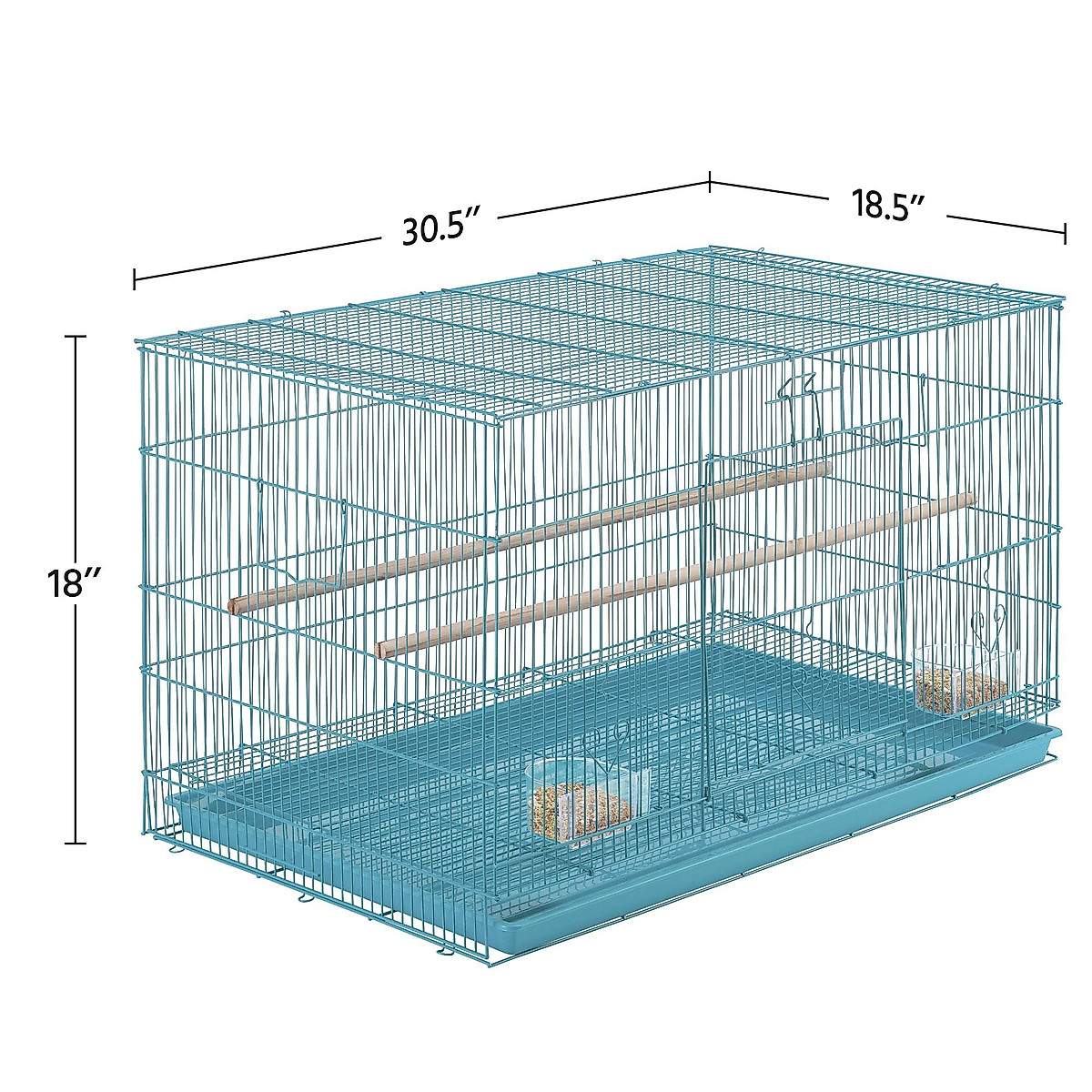 Yaheetech Flight Bird Cage Metal Extra Space Parakeet Cage for Medium Small Birds Cockatiels Conures Budgies Lovebirds