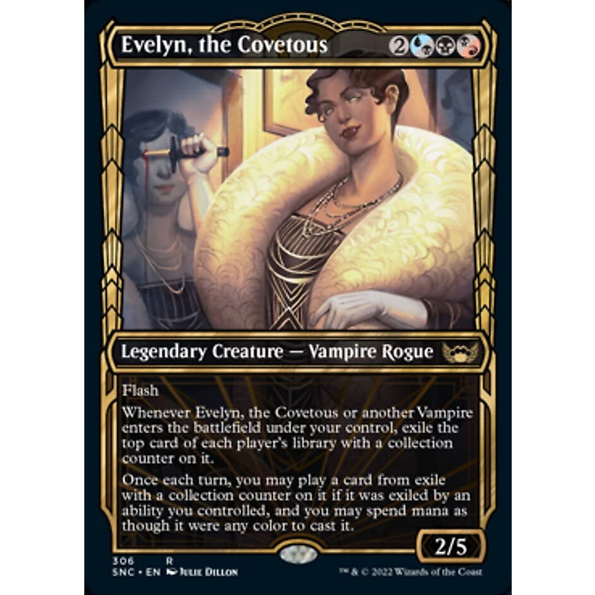 Magic: the Gathering - Evelyn, The Covetous (306) - Showcase - Streets of New Capenna