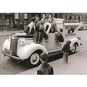 Kids On Ice Cream Truck - Avanti America Collection Birthday Card