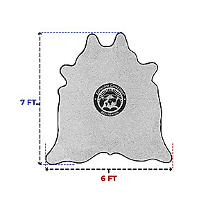 Sunshine Cowhides Grey Cowhide Rug 6ft x 7 ft. 180cm x 210 cm