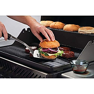 Napoleon Accessory 70036 - Executive 3 Piece Toolset - Premium BBQ Grill Toolset, Cast Stainless Steel, Ergonomic Handles, Heat Safe Rubber Grip, Includes Tongs, Multifunctional Spatula, Basting Brush