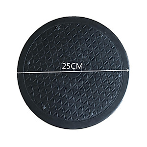 Fenteer Turntable Rotating Swivel Stand Arts Crafts Organizer Potted Plants Stand Rotating Platform for Computer Laptop Pantry Cabinet Potted Plants