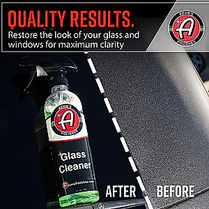 Adam’s Glass Cleaner - Car Window Cleaner | Car Wash All-Natural Streak Free Formula For Car Cleaning | Safe On Tinted & Non-Tinted Glass | Won’t Strip Car Wax or Paint Protection