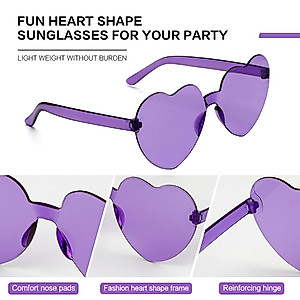 Purple Sunglasses Purple Heart Sunglasses Pink Heart Sunglasses Womens Pink Party Favors Pink Heart Shaped Glasses Birthday Party Decorations Pink Items Pink Accessories For Women Pink Concert Outfit