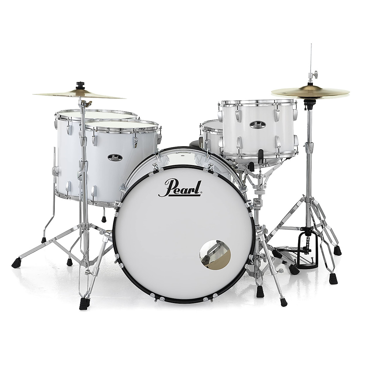 Pearl Roadshow RS525WFC/C 5-piece Complete Drum Set with Cymbals - Pure White