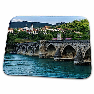 3dRose Mehmed Pasha Sokolovic Bridge on the Drina River.... - Dish Drying Mats (ddm-344955-1)