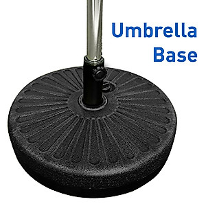 EASYGO PRODUCTS Umbrella Base Water Filled Stand-Outdoor Patio Market-Heavy Duty, Black-New