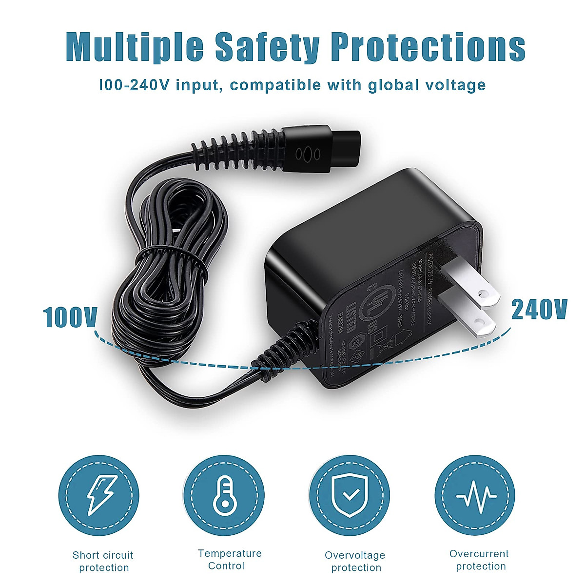 Replacement Charger Compatible with Bissell 2390A Charger Vacuum Cleanner 2390 2390A 23903 2284 2284W Cordless Hand Vacuum 1614206