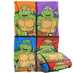 Teenage Mutant Ninja Turtles TMNT Turtle Tiles Silky Touch Super Soft Throw Blanket, 36"x58"