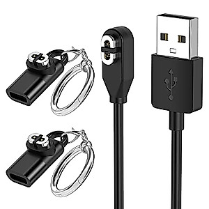 Charging Cable for Aftershokz Headphones Aeropex AS800 &Shokz Openrun/Openrun Pro/Opencomm/OpenRun Mini with Type C Adapter, 3.3ft USB Magnetic Charger Cord for Shokz Bone Conduction Headphones