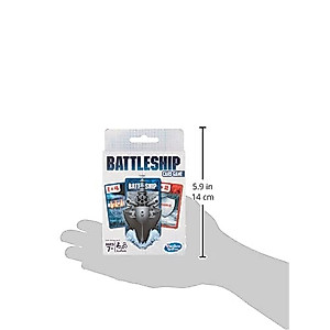 Hasbro Gaming Battleship Card Game for Kids Ages 7 and Up, 2 Players Strategy Game Brown/a