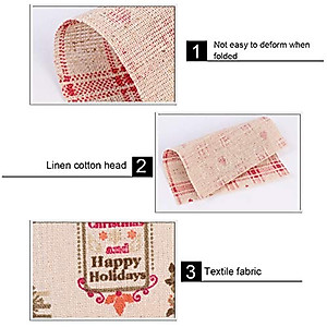 40 Pcs Christmas Cotton Fabric Square Precut Fabric Scraps Christmas Printing Quilting Fabric Squares Christmas Random Patterns Cotton Patchwork for DIY Xmas Sewing Crafting (10x10cm)